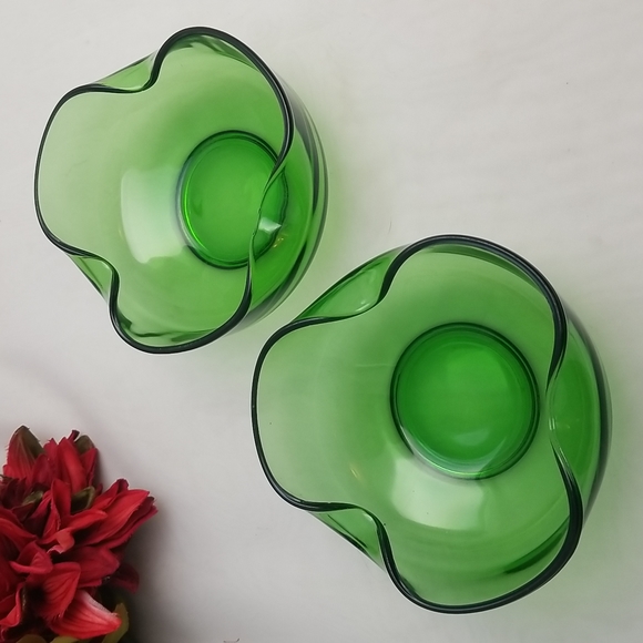 Anchor Hocking | Dining | Anchor Hocking Accent Modern Green Dip Bowls ...